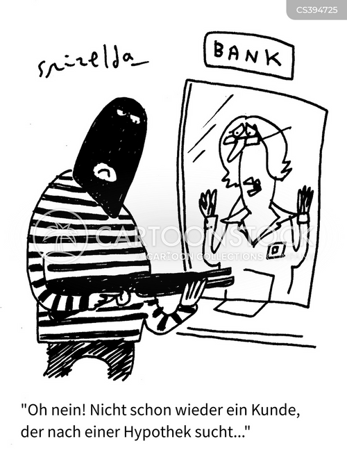 Cartoons und Karikaturen mit Bank Shot