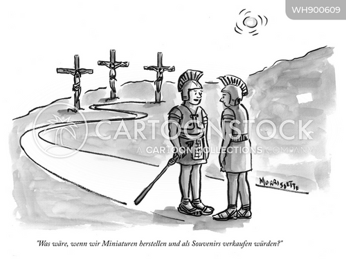 Christliche Karikaturen Traditionele Religieuze Kunst Schilderij Van