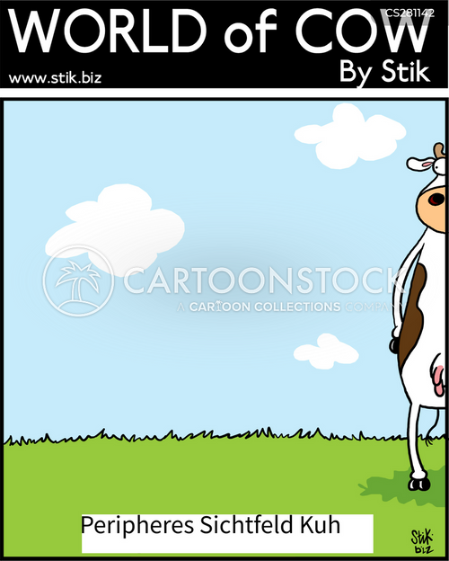 Cartoons und Karikaturen mit Peripheres Sehen