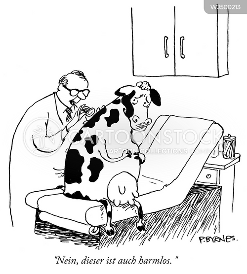 Cartoons und Karikaturen mit Krebs