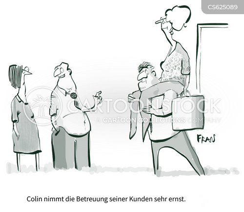 Cartoons und Karikaturen mit Kunden