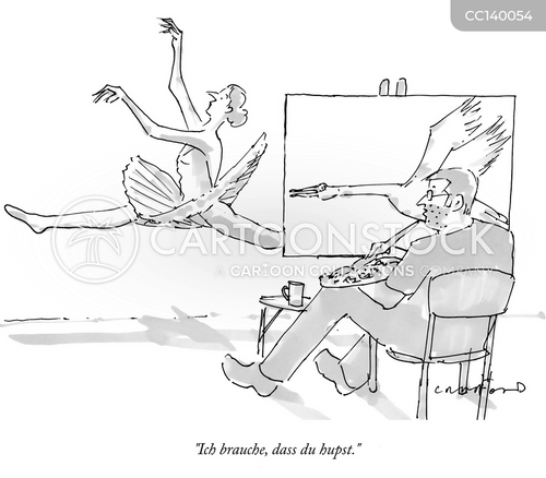 Cartoons und Karikaturen mit Pirouette