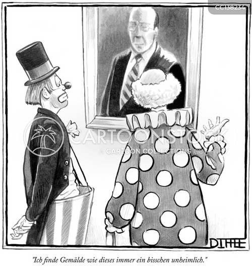 Cartoons und Karikaturen mit Akt