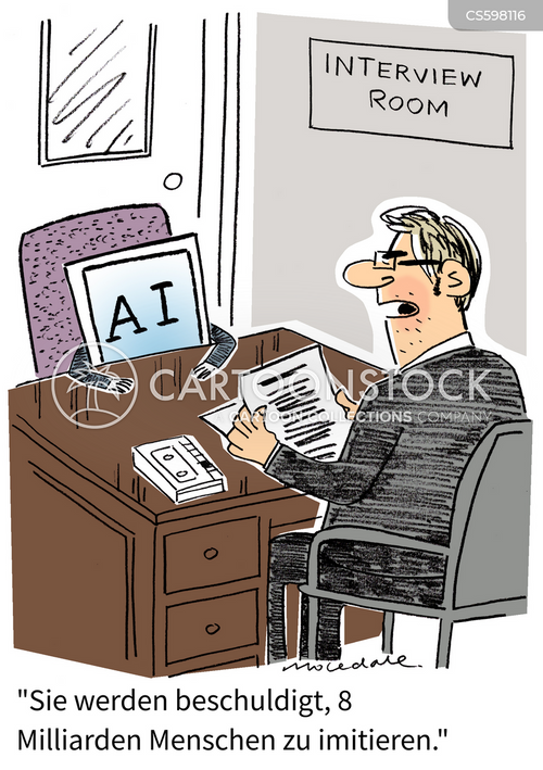 Cartoons und Karikaturen mit Ethische Ki