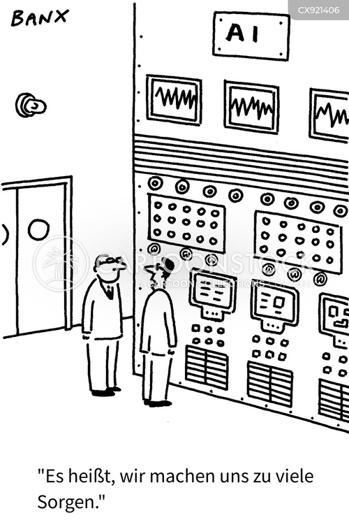 Cartoons und Karikaturen mit Technologischer Optimismus