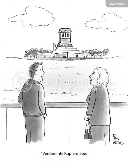 Cartoons und Karikaturen mit Kupfer