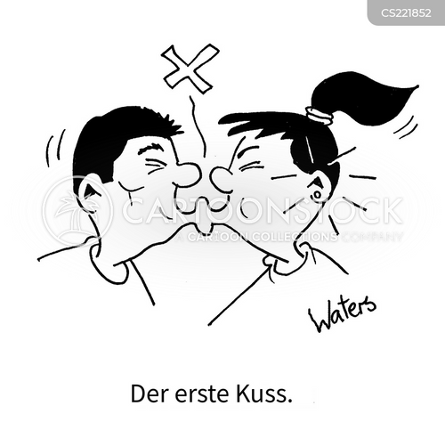 Cartoons und Karikaturen mit Kuss