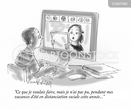 Dessins humoristique et caricaturés avec Les Cours En Ligne