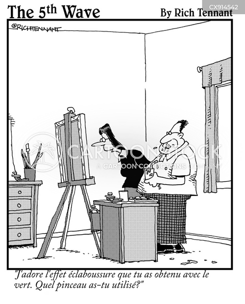 Dessins humoristique et caricaturés avec Peintres Italiens