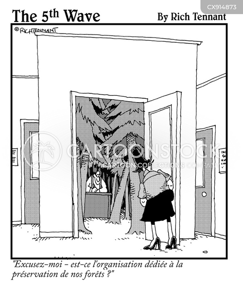 Dessins humoristique et caricaturés avec Agroforesterie