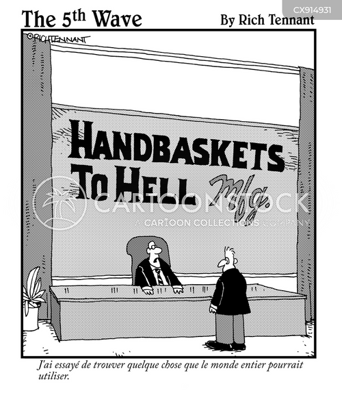 Dessins humoristique et caricaturés avec L'enfer