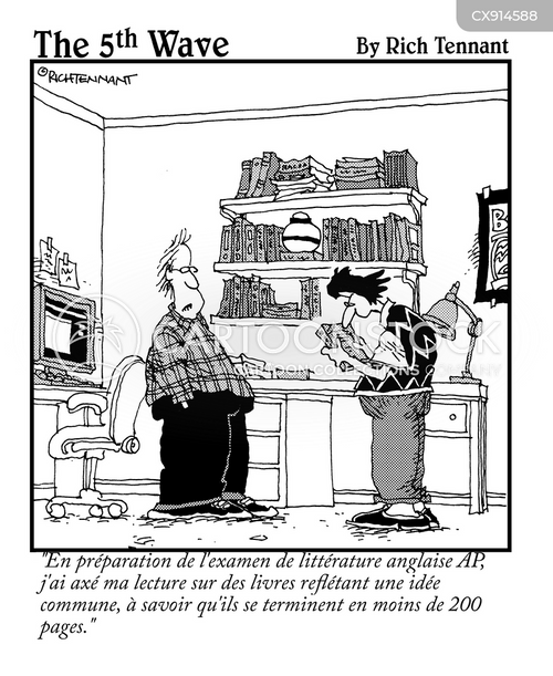 Dessins humoristique et caricaturés avec Écriture Concise