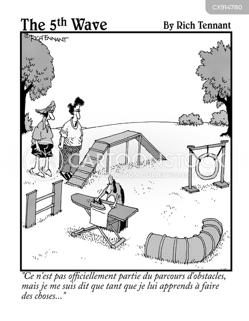 Dessins humoristique et caricaturés avec Parcours D'obstacles