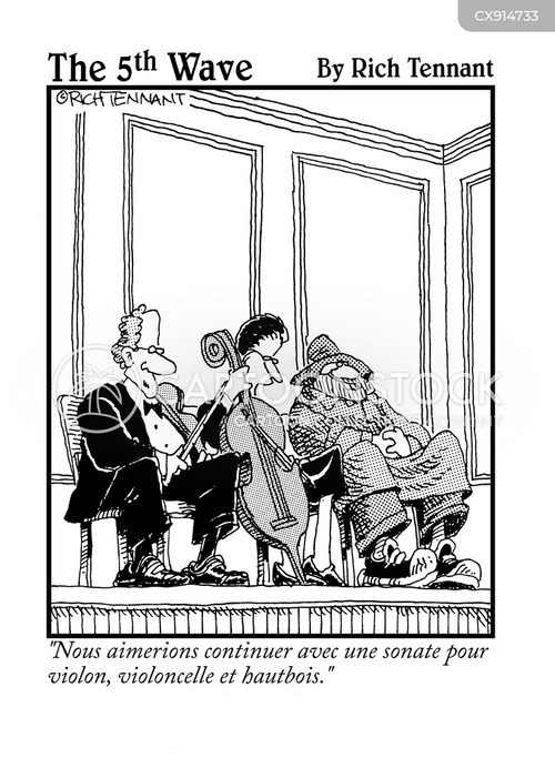 Dessins humoristique et caricaturés avec Concertos