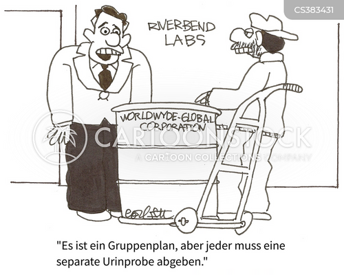 Cartoons und Karikaturen mit Urin