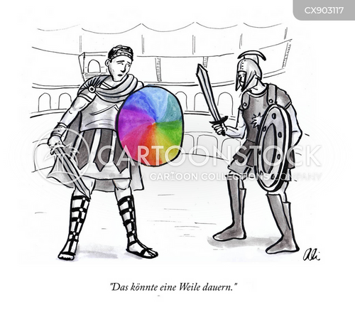 Cartoons und Karikaturen mit Antikes Rom