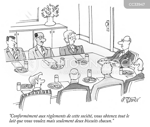 Dessins humoristique et caricaturés avec Conformité Aux Politiques