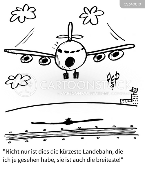 Cartoons und Karikaturen mit Dritte Landebahn