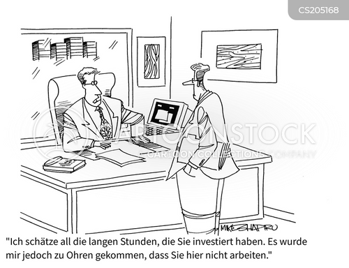 Cartoons und Karikaturen mit Lange Stunden Arbeiten
