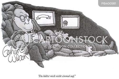 Cartoons und Karikaturen mit Negativ