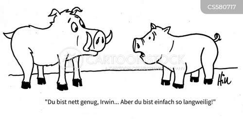 Cartoons und Karikaturen mit Wildschwein