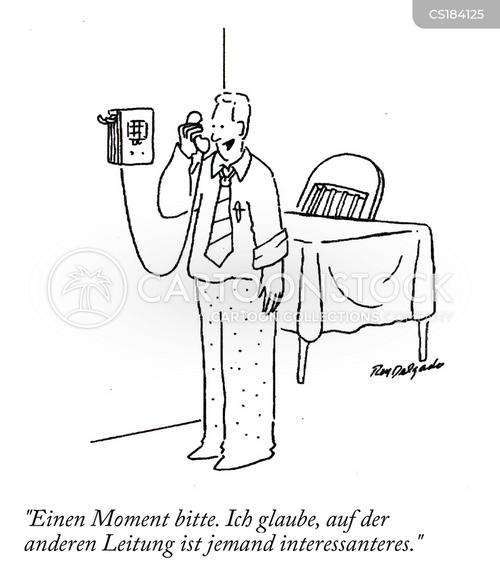 Cartoons und Karikaturen mit Anrufer