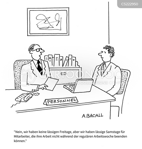 Cartoons und Karikaturen mit Nicht-routine Jobs