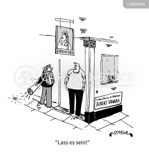 Cartoons und Karikaturen mit Britische Kneipe