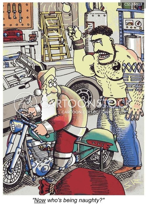 Motorcycle Bag Cartoons and Comics - funny pictures from CartoonStock