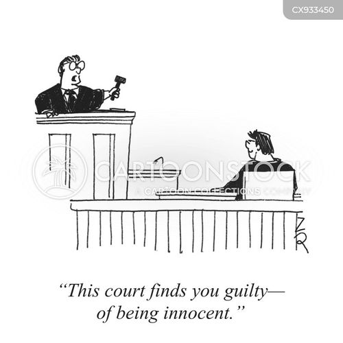 Courtroom Paradox Cartoons and Comics - funny pictures from CartoonStock