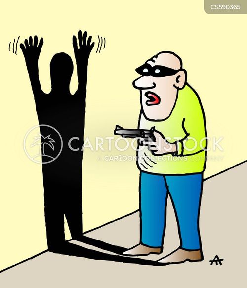 Held Up At Gun-point Cartoons and Comics - funny pictures from CartoonStock