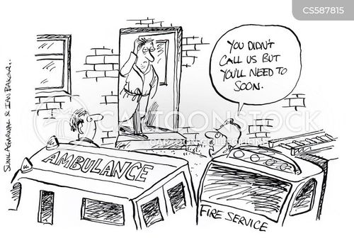 Emergency Responders Cartoons and Comics - funny pictures from CartoonStock