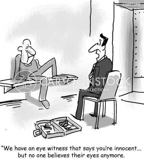 Eyewitness Testimony Cartoons and Comics - funny pictures from CartoonStock