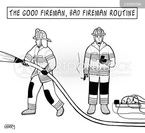Fireman Cartoons and Comics - funny pictures from CartoonStock