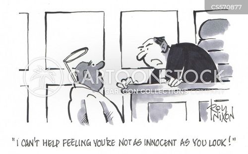 Innocent Look Cartoons and Comics - funny pictures from CartoonStock