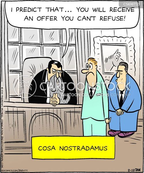 Mafia Prophecy Cartoons and Comics - funny pictures from CartoonStock