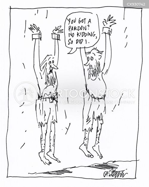 Pardoned Rioters Cartoons and Comics - funny pictures from CartoonStock