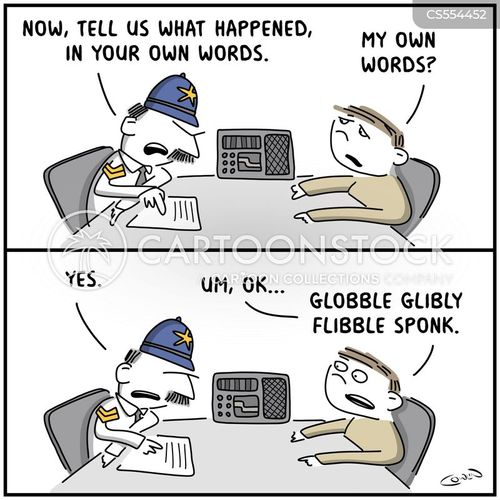 Police Interview Cartoons and Comics - funny pictures from CartoonStock