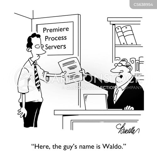 Process Server Cartoons and Comics - funny pictures from CartoonStock