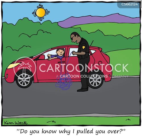 Pulled Over Cartoons and Comics - funny pictures from CartoonStock