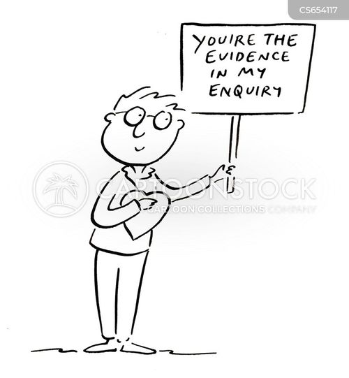 Evidence Cartoons and Comics - funny pictures from CartoonStock