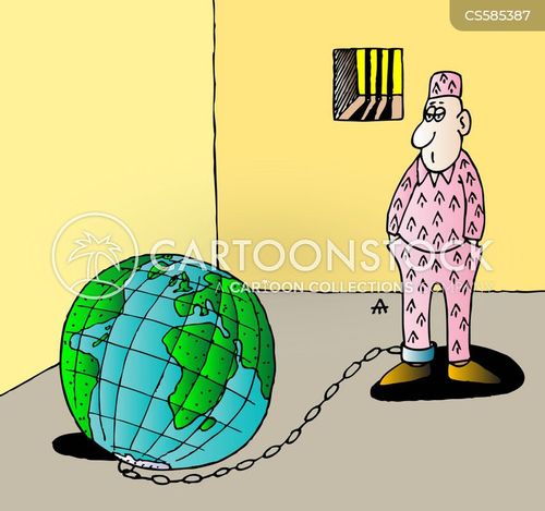 Shackled To The Desk Cartoons and Comics - funny pictures from CartoonStock