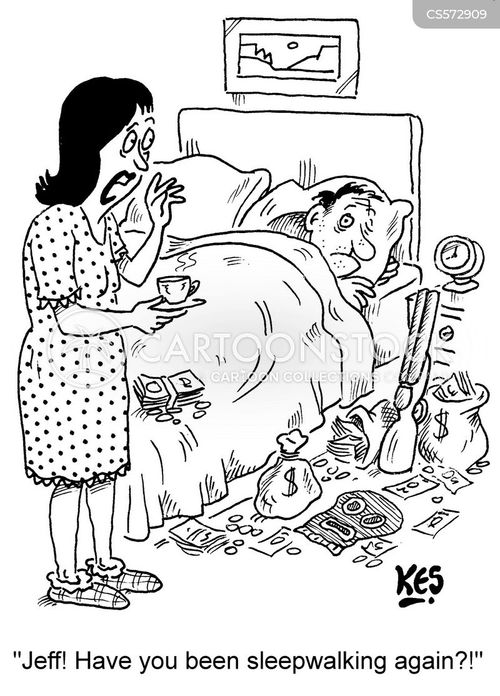 Somnambulism Cartoons and Comics - funny pictures from CartoonStock