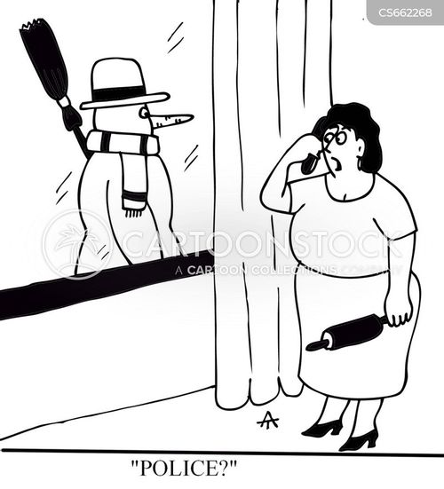 Winter Intruder Cartoons and Comics - funny pictures from CartoonStock