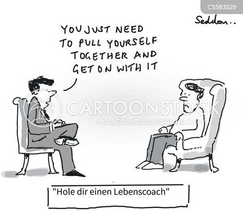 Cartoons und Karikaturen mit Life-coaching