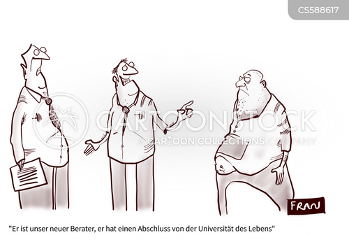Cartoons und Karikaturen mit Berater