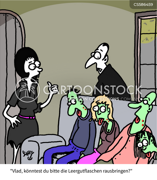 Cartoons und Karikaturen mit Leergut