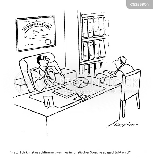 Cartoons und Karikaturen mit Sprache