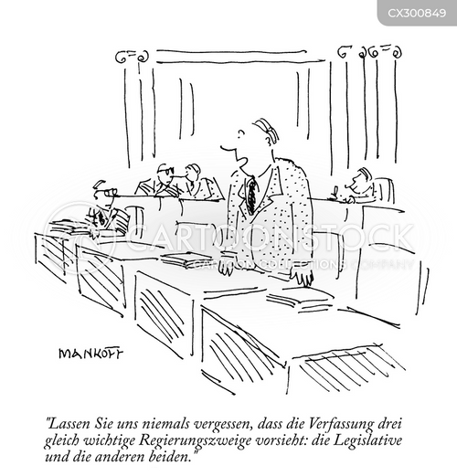 Cartoons und Karikaturen mit Die Verfassung