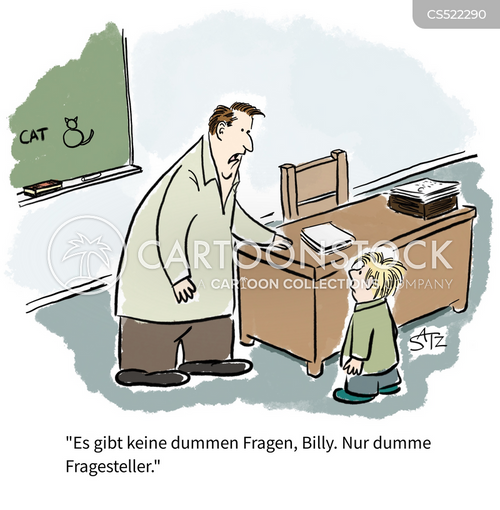 Cartoons und Karikaturen mit Dumm